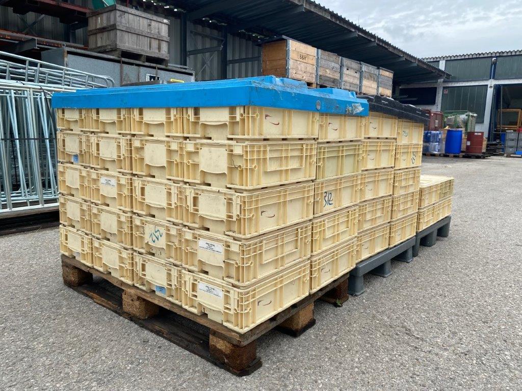 100 St. Kunststoffkisten KLT 4315 mit Deckel | P10011